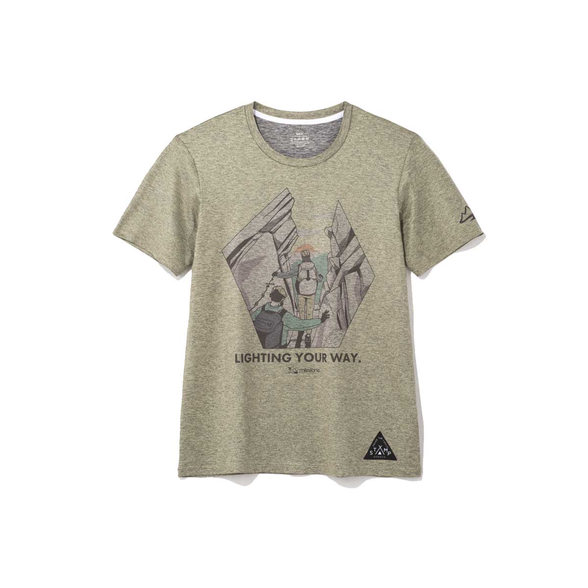 Milestone x STAMP RUN & CO. Collaboration shirt [Milestone Mile Stone]